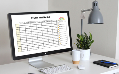 The suitable study plan template for your study schedule